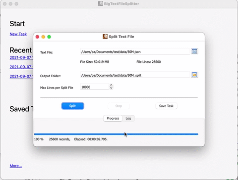 Split large JSON file in MacOS