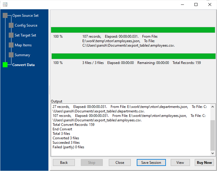 Batch convert JSON files to CSV files in a few clicks Batch convert JSON files to CSV files in a few clicks