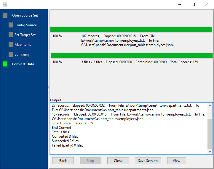 Batch convert semicolon delimited text files to JSON files Batch convert semicolon delimited text files to JSON files