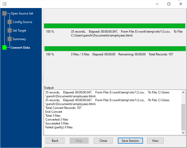 Merge And Convert Multiple Csv Files Into One Html Table