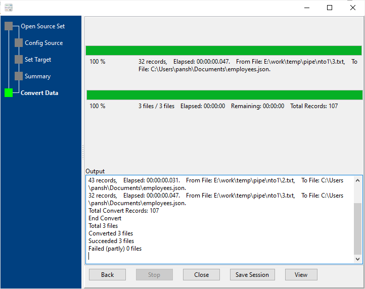 Merge and convert multiple pipe delimited text files into one JSON Merge and convert multiple pipe delimited text files into one JSON