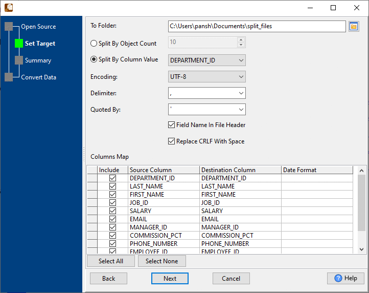 Split Large Csv File By Column Value