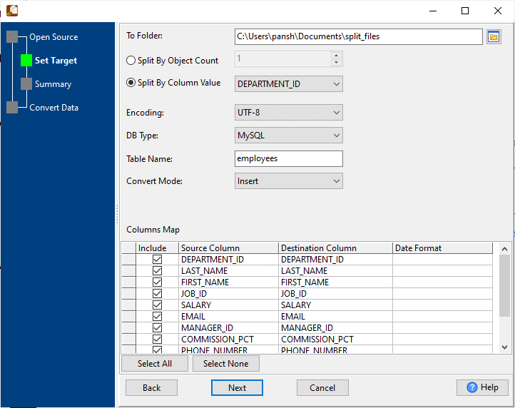 Split Large Sql File By Column Value