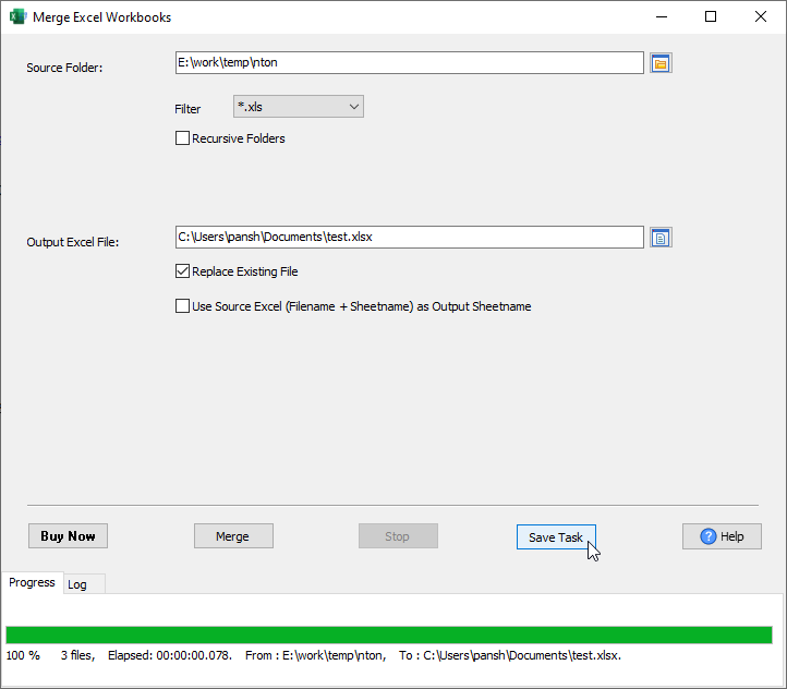 Transform Excel Data - Save/Load session to repeat task