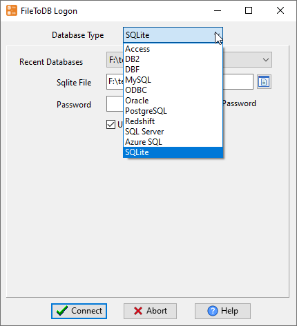 Import data from file to database table without programming