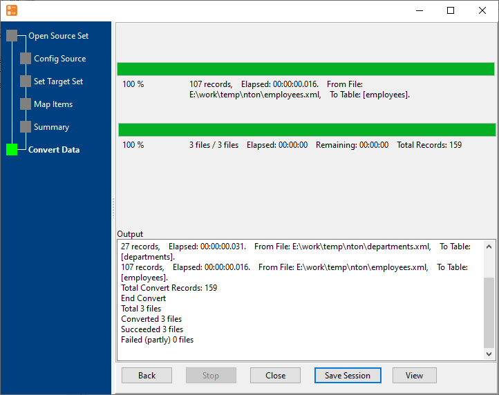 Import data from XML files to Oracle tables at one time Import data from XML files to Oracle tables at one time