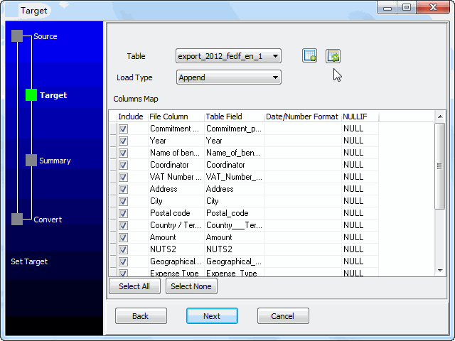 Import Data From Online Excel File To Dbf Without Programming